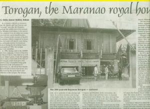 Torogan, the Mranao royal house – Postprandial Musings, 2.0